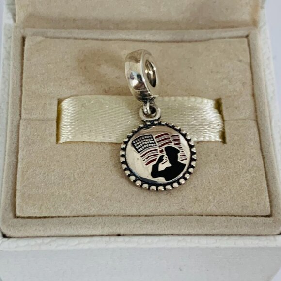 Pandora | Jewelry | Pandora American Soldier Police Exclusive Dangle ...